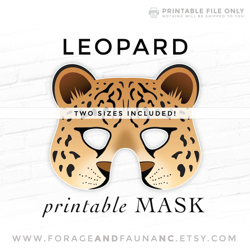 Leopard Print Mask - Etsy