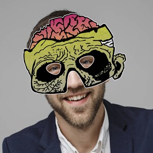 Halloween Mask, Zombie Printable Mask, Walking Corpse, Walker, Ghoul ...