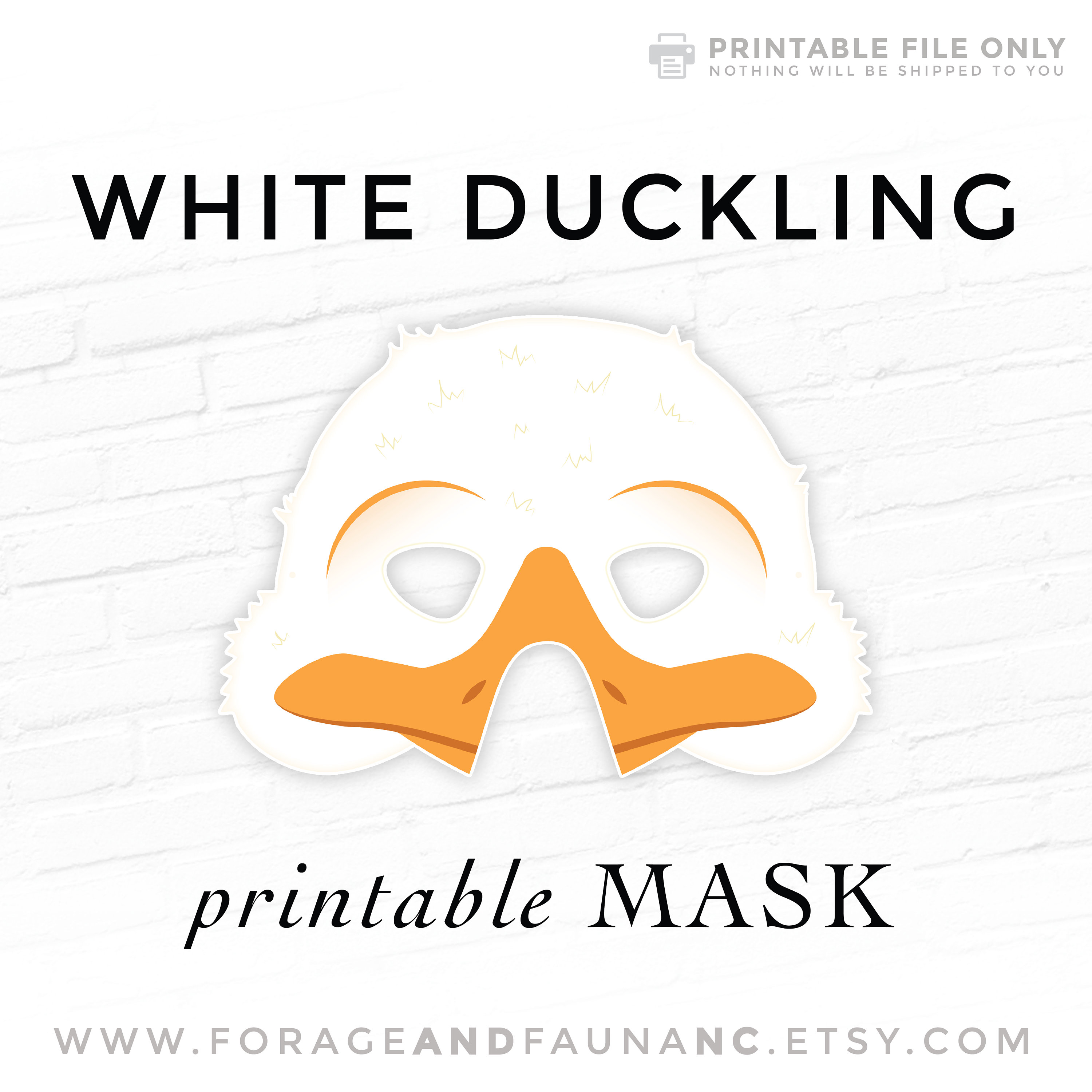 Duck Mask Template