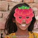 Raspberry Printable Party Mask Halloween Cute Kids Fruit - Etsy