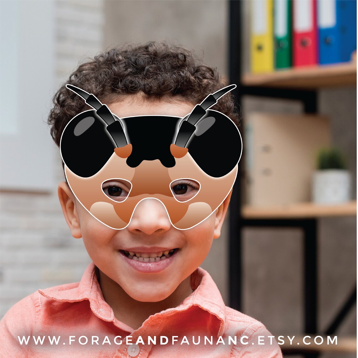 Cricket Head Printable Mask Insect Bug Head Mask Grasshopper | Etsy