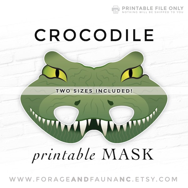 Crocodile Mask - Etsy