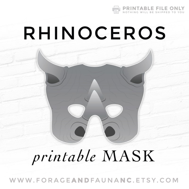 Rhino Mask - Etsy