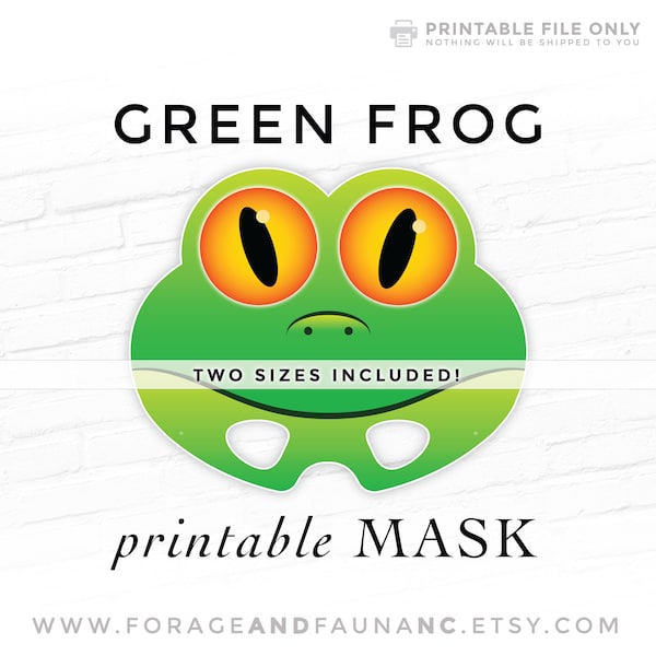 Frog Mask - Etsy