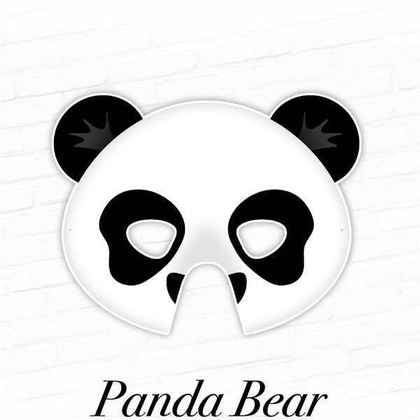 Panda Bear Mask - Etsy