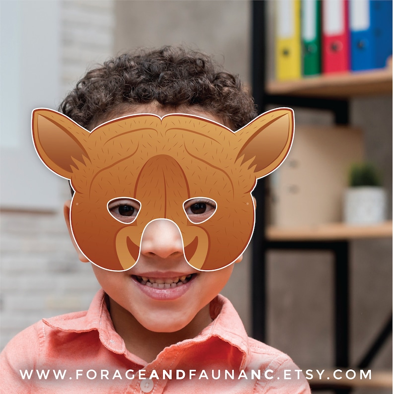 Camel Printable Animal Mask Costume Dromedary Bactrian Camel Egypt ...