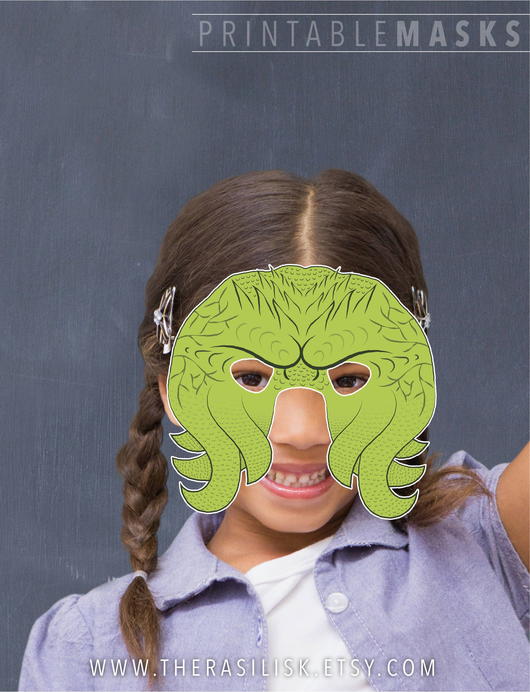 Halloween Mask Printable Mask Cthulhu Mask Cthulu Tentacle - Etsy