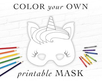 Fairy Mask Coloring - Etsy