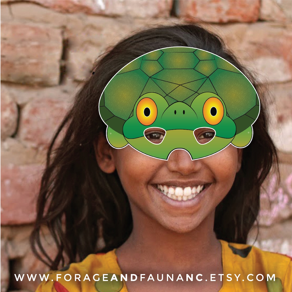 Turtle Printable Animal Mask Costume Snapping Turtle Box - Etsy