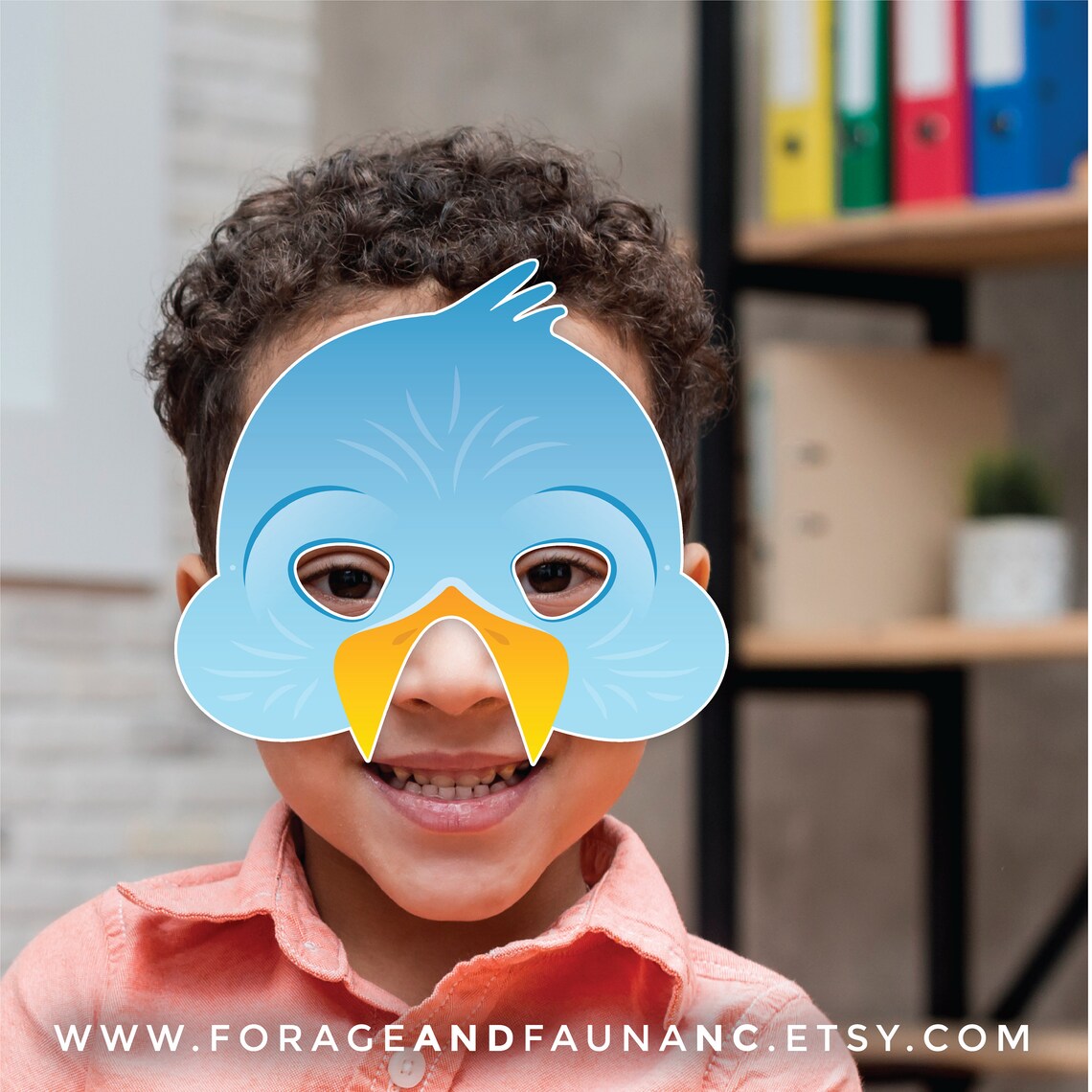 Blue Bird Printable Mask Mountain Bluebird Costume Printable | Etsy
