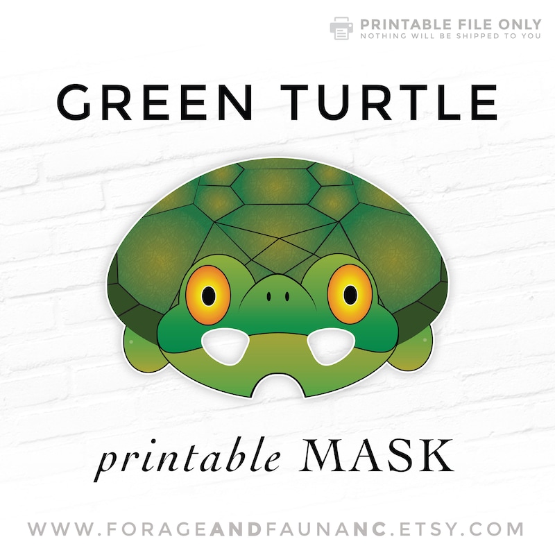 Turtle Mask - Etsy