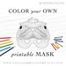 Iguana Coloring Mask Fun Giant Lizard Animal Mask Halloween Costume ...