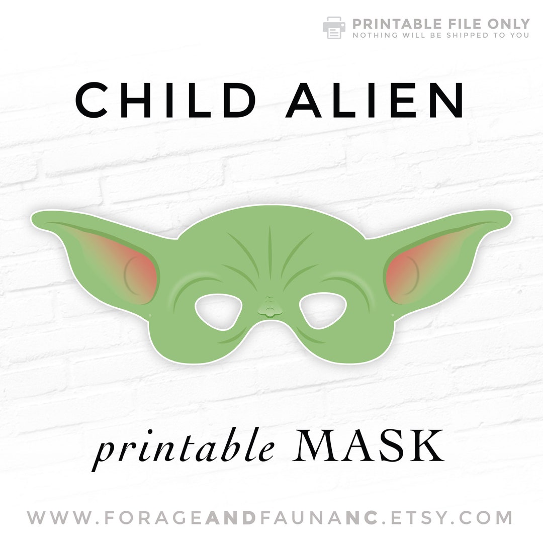 The Child Alien Cute Baby Alien Extra Terrestrial Printable Halloween ...