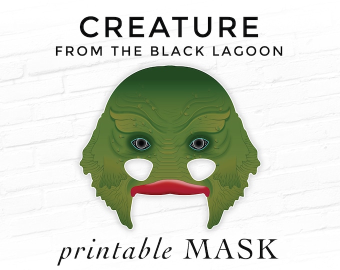 Halloween Mask Printable Mask Troll Mask Monster Mask Fairy Tale Photo ...