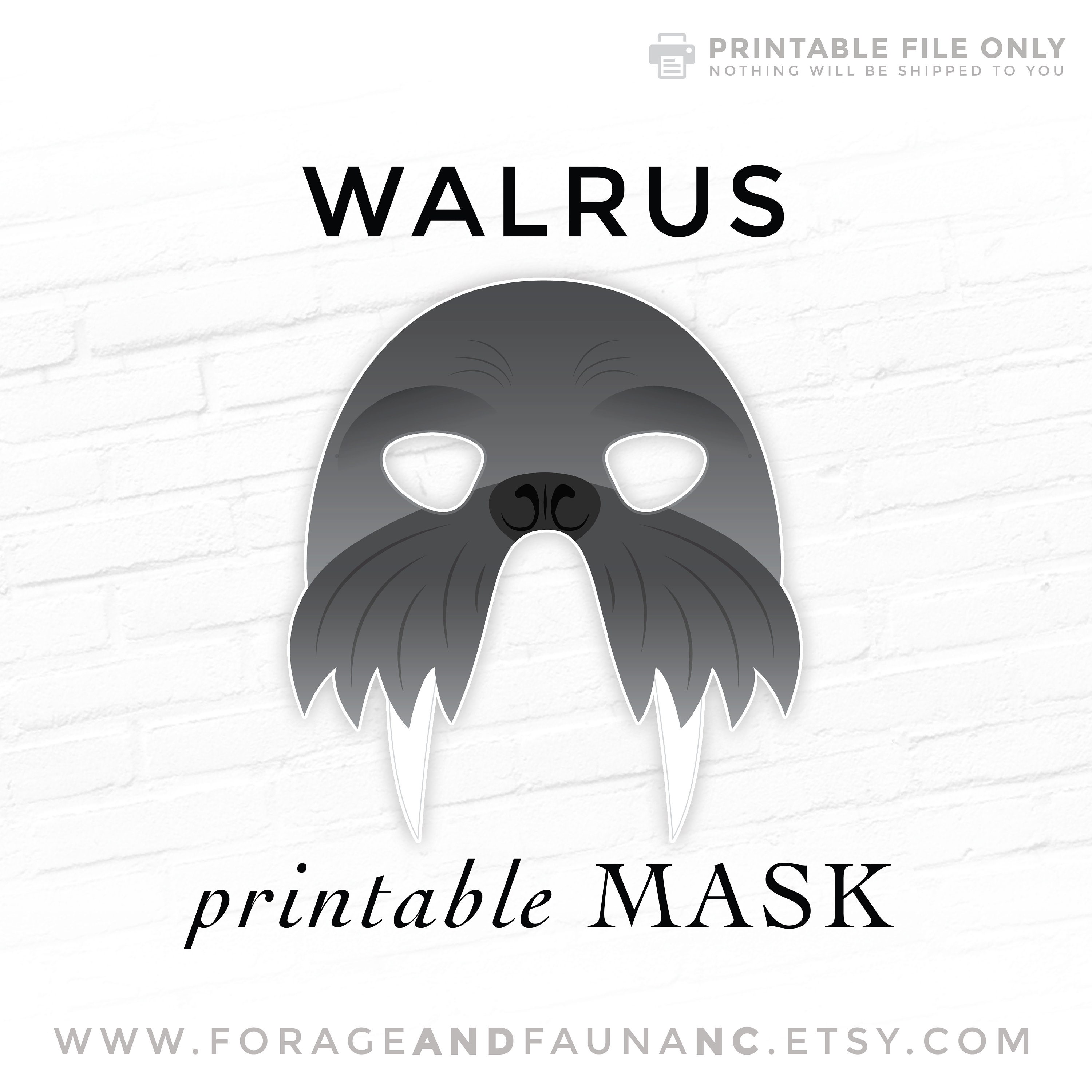 Walrus Face Mask