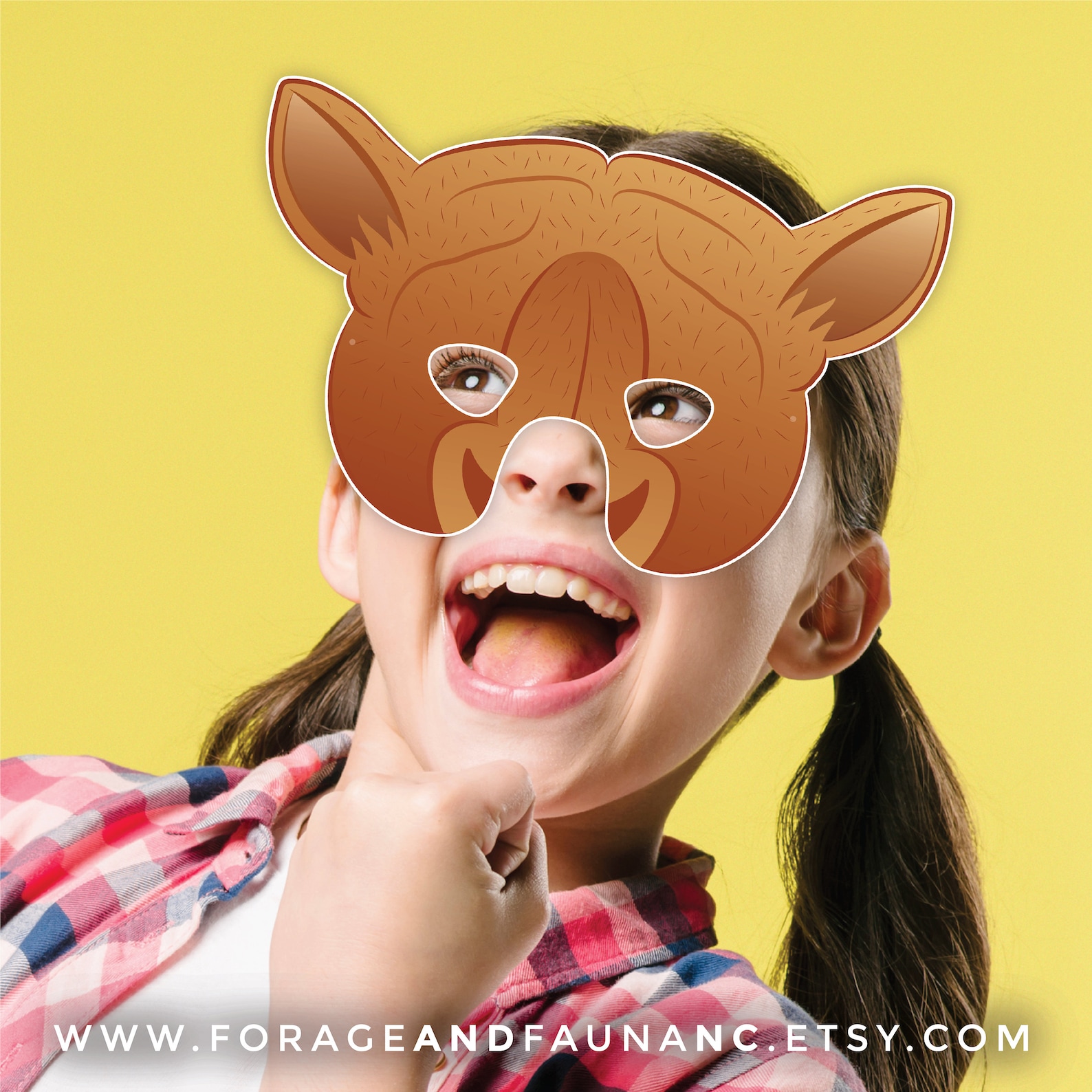 Camel Printable Animal Mask Costume Dromedary Bactrian Camel Egypt ...