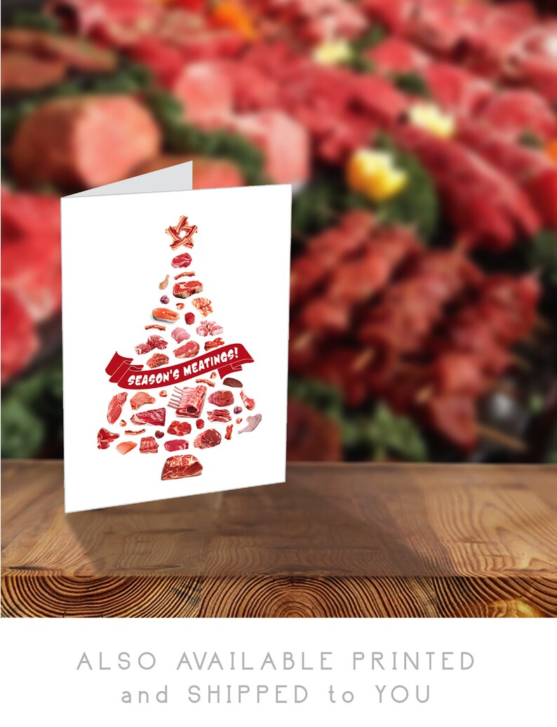Printable Unique Holiday Cards Creative Christmas Cards Food Christmas ...