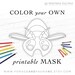 Firefly Printable Insect Mask Coloring Book Pages Lightning - Etsy
