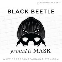 Black Fly Housefly Printable Costume Mask House Fly Horse Fly Printable ...