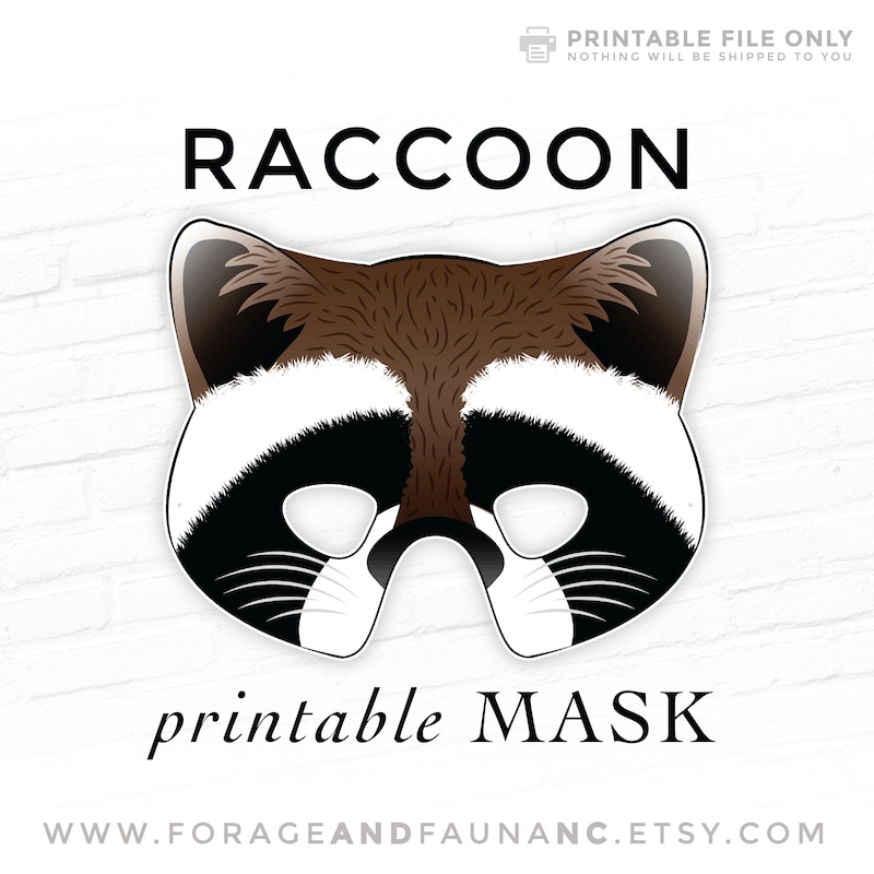 Therian Raccoon Mask - Etsy