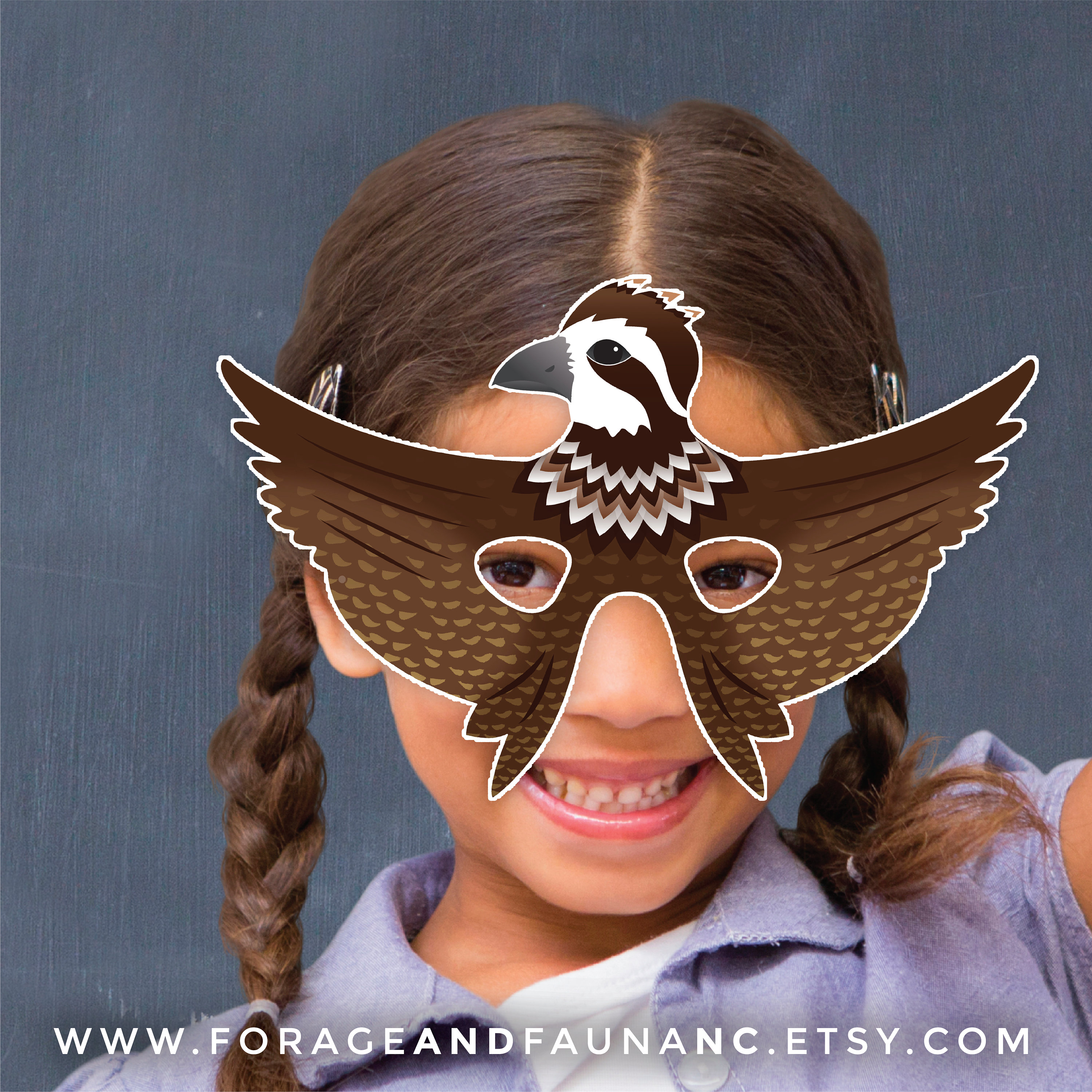 Northern Bobwhite Quail Printable Bird Mask Hunting Game Bird - Etsy