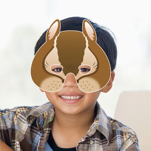 Printable Mask Halloween Animal Mask Chipmunk Mask Alvin - Etsy