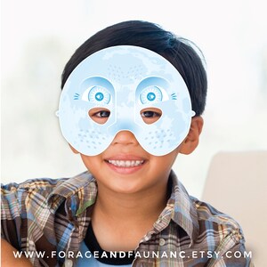 Full Moon Printable Halloween Mask Lunar Mask Outer Space Celestial ...