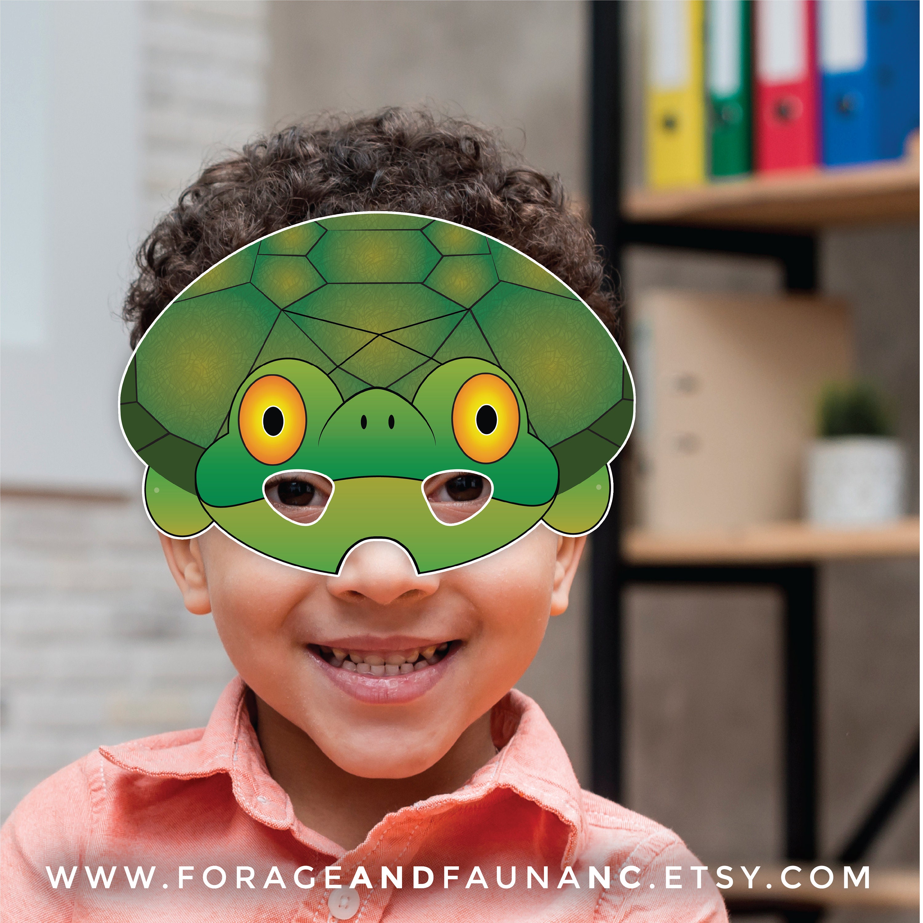 Turtle Printable Animal Mask Costume Snapping Turtle Box Tortoise and ...