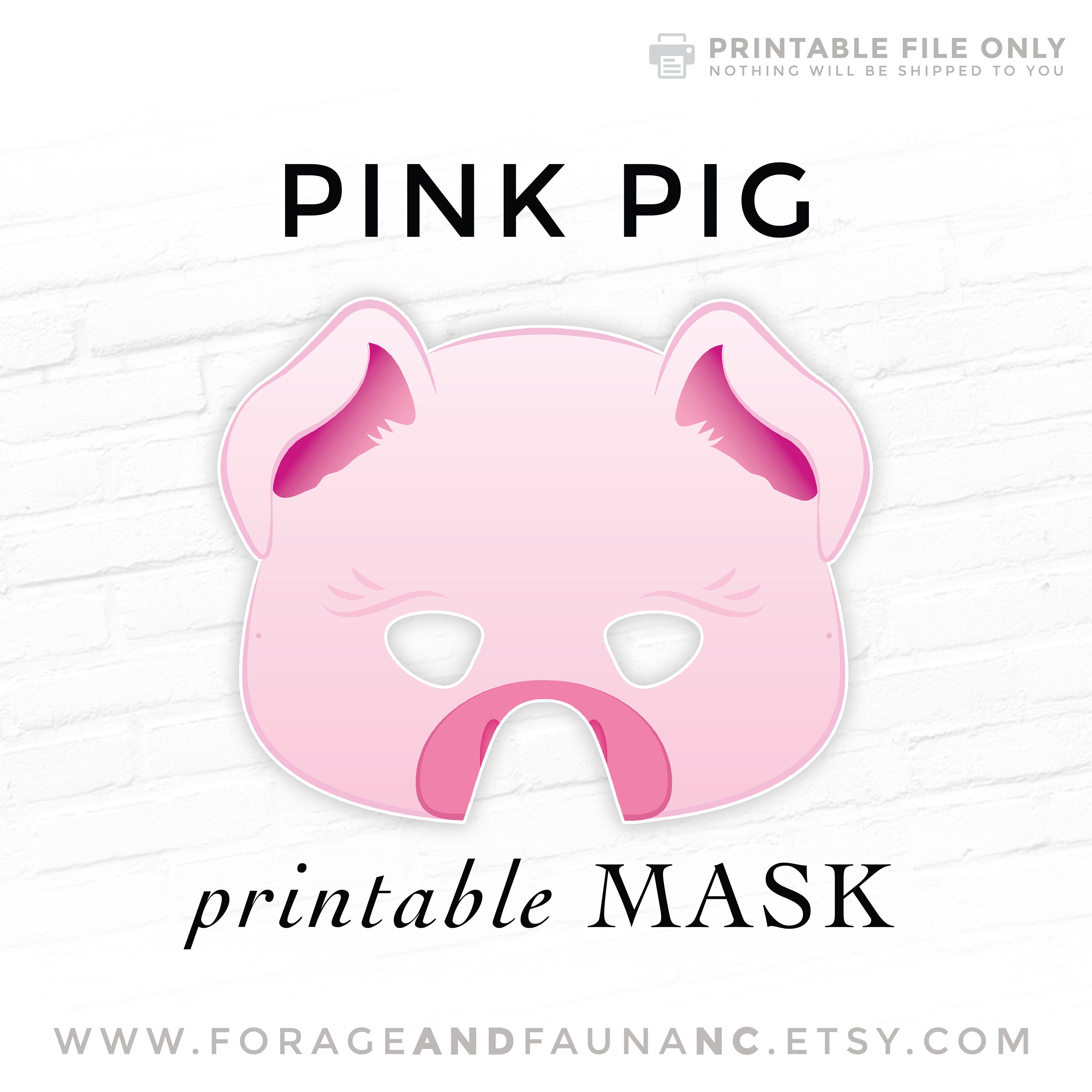 Three Little Pigs Mask Template