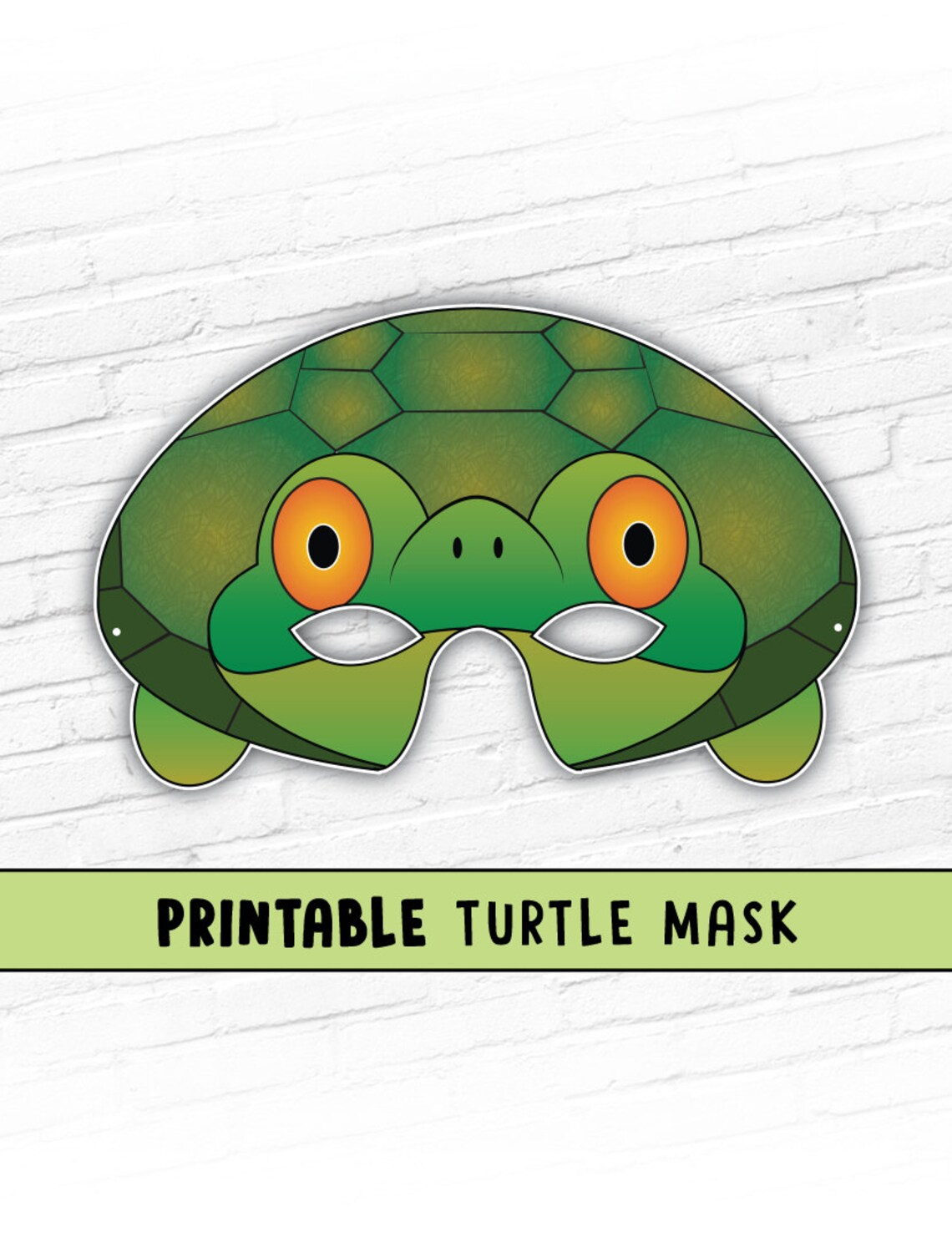 Turtle Mask Tortoise Mask Party Mask Halloween Costume | Etsy