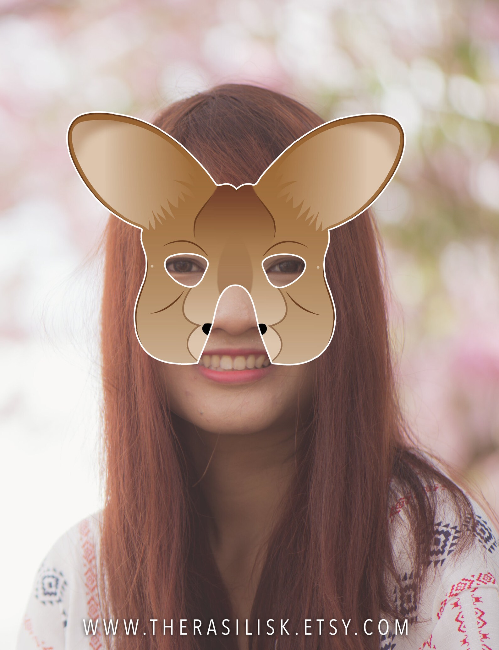 Printable Kangaroo Mask Kids Animal Costume Cosplay | Etsy