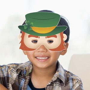 Leprechaun St Patty's Day Mask Printable Mask St Patricks Day Party ...