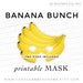 Bananas Printable Party Mask Tropical Fruit Halloween Play Costume ...