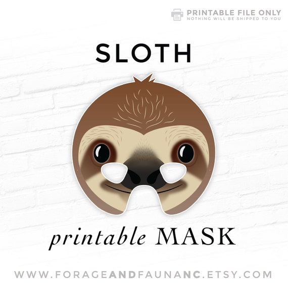 Sloth Animal Mask