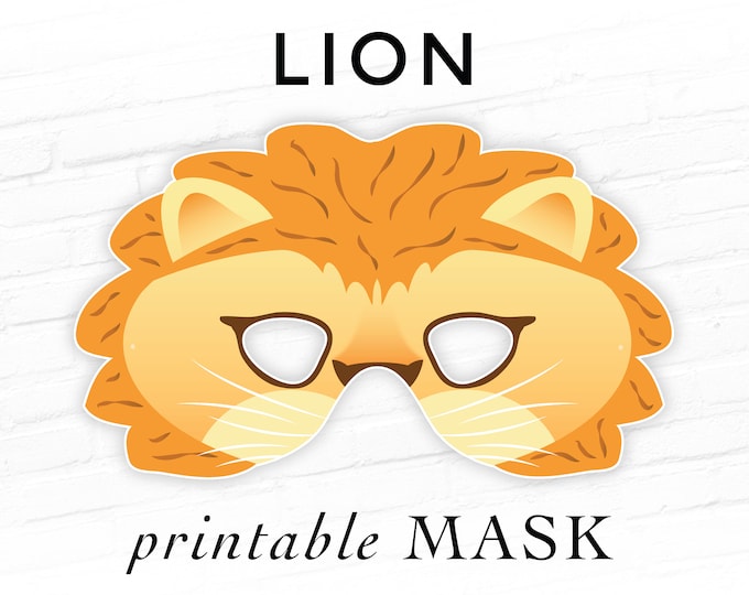 African Animals Printable Masks, Lion Mask, Meerkat Mask, Warthog Mask ...
