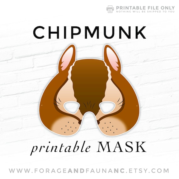 Squirrel Mask Template Printable