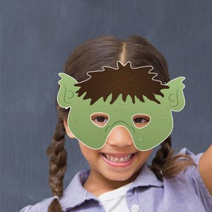 Halloween Mask Printable Mask Troll Mask Monster Mask Fairy | Etsy