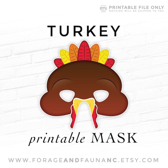 Turkey Face Template Printable