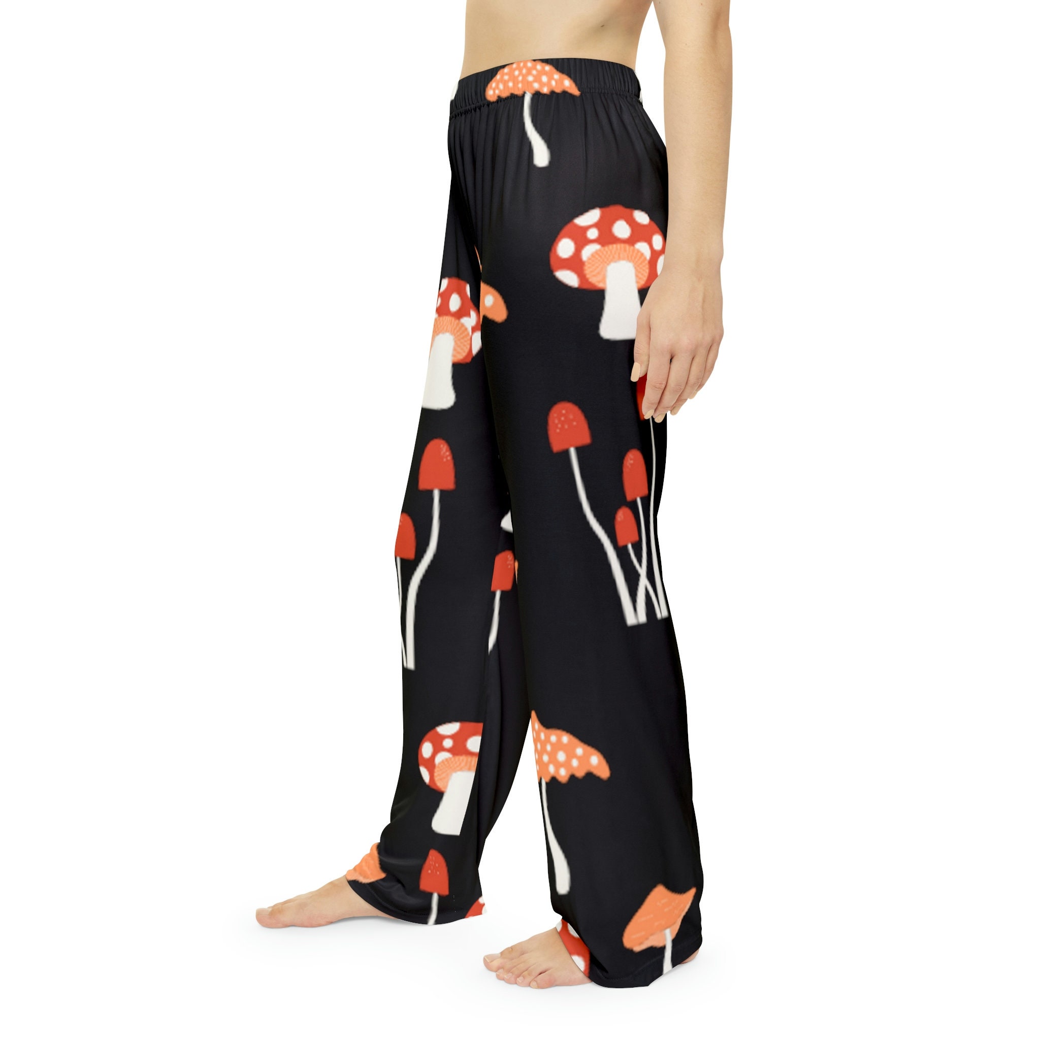 Mushroom Aesthetic Pajama Pants Cottage Core Lounge Pants - Etsy