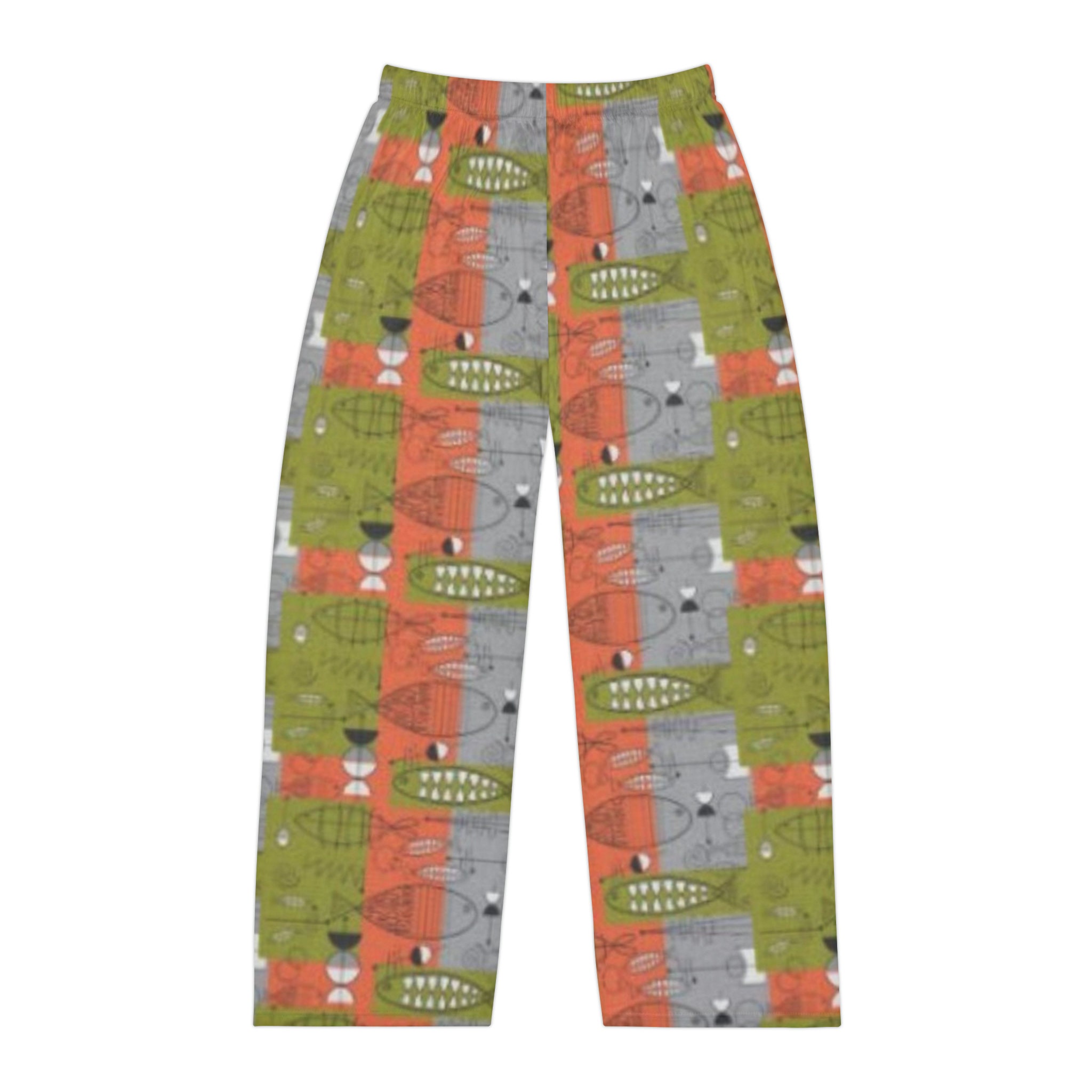 Men's Pajama Pants Fishing Themed, Whimsical Fish Pj Pants, Novelty ...
