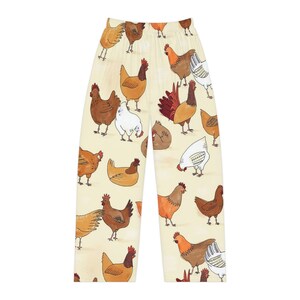 Ladies Chicken Print Pj Bottoms, Crazy Chicken Lady Pajama Pants ...