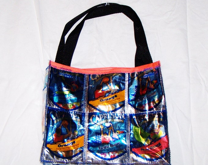 GO GREEN Fun Purse Made With Recycled Juice Pouches Variety Repurposed ...