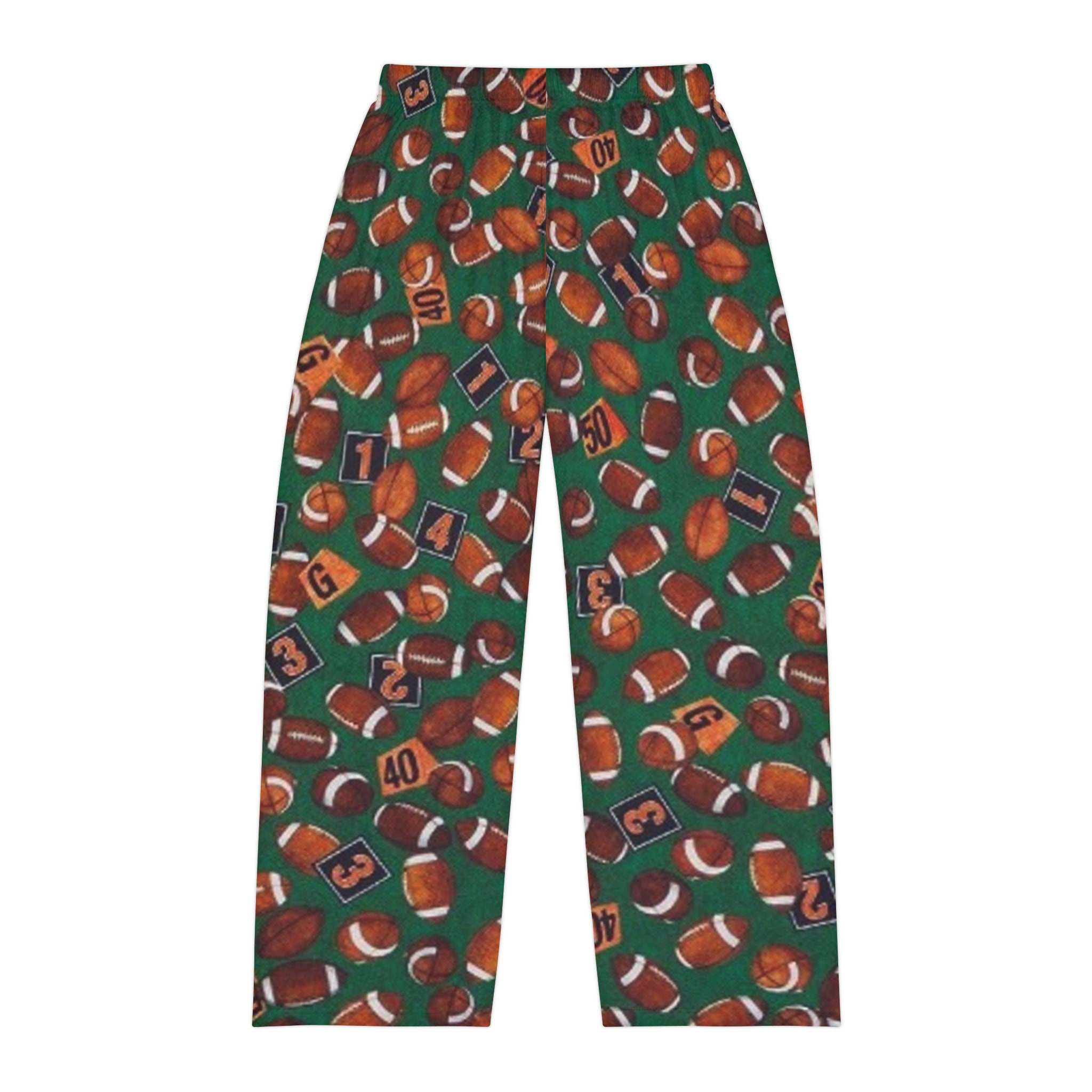 Men's Pajama Pants Football Season, Football Fan Pj Pants, Game Day ...
