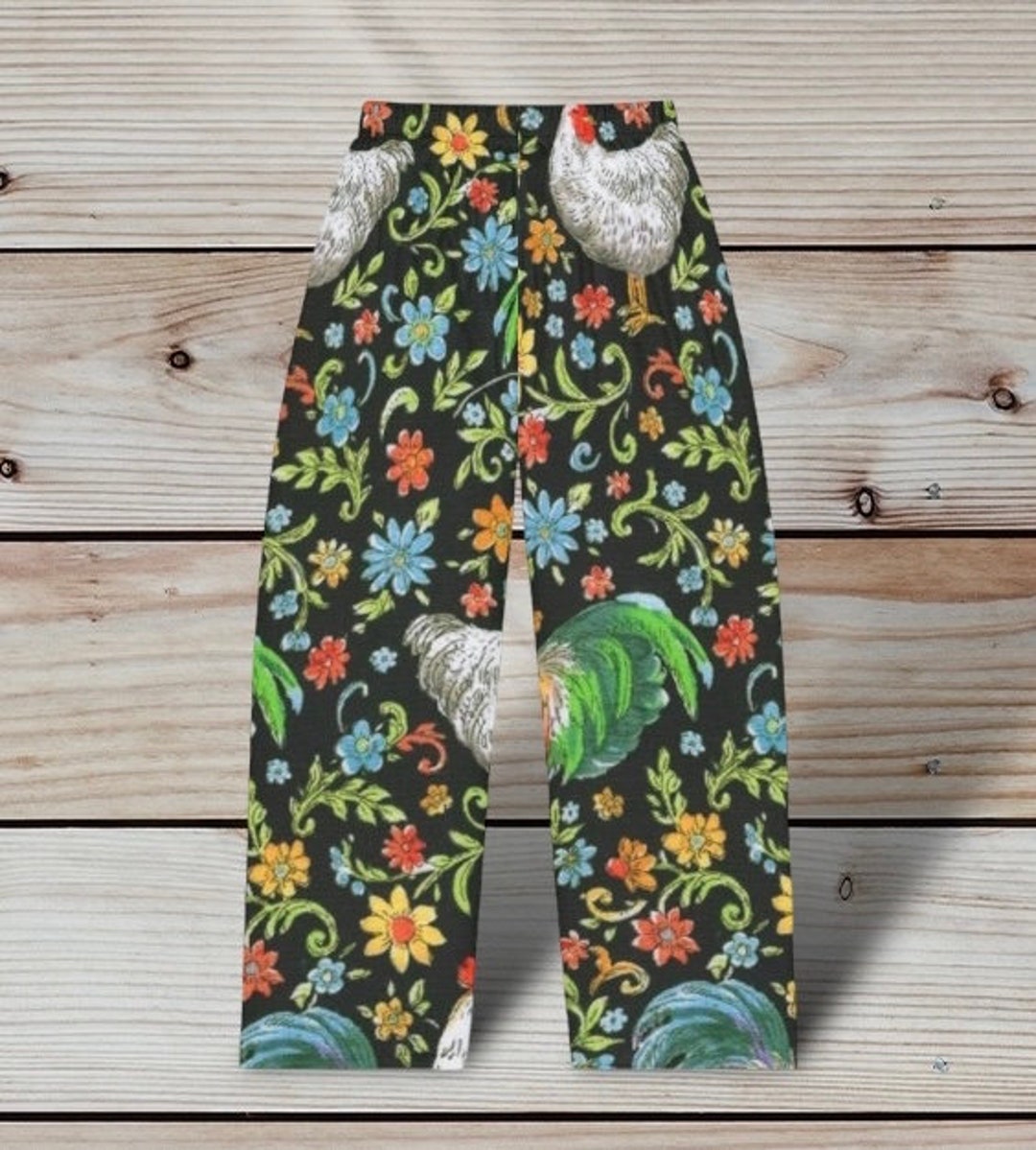 Roosters Ladies Pj Pants, Rooster Lover Pajama Pants, Novelty Lounge ...