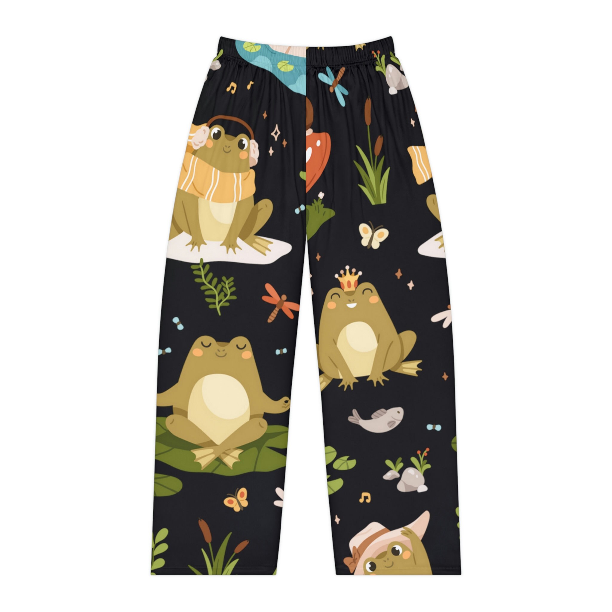 Cottage Core Cute Frogs Pajama Pants Novelty Pj Bottoms Frog - Etsy
