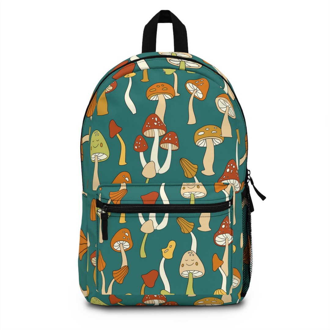 Mushroom Backpack, Back to School Supplies, Cottage Core Bag, School ...