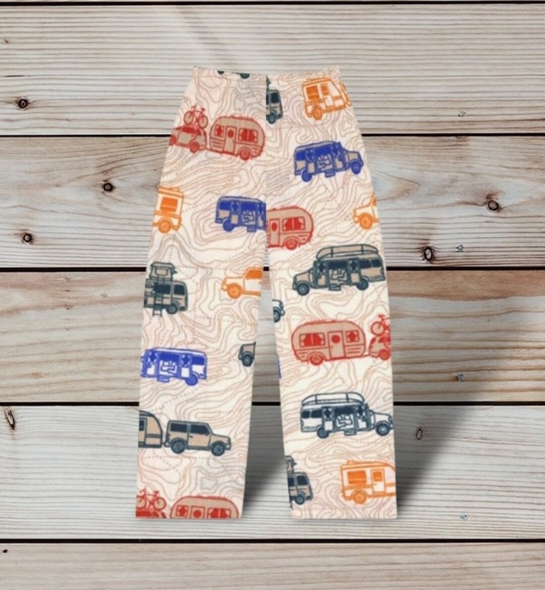 Ladies Pajama Pants Campers, Camping Novelty Pj Bottoms, Gift for Her ...