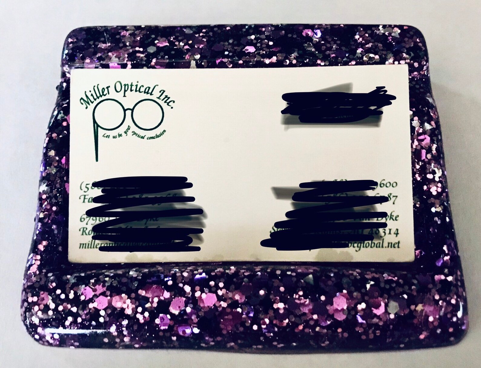 Resin Business Card Holder, Resin Art, Office Decor, Office Art ...