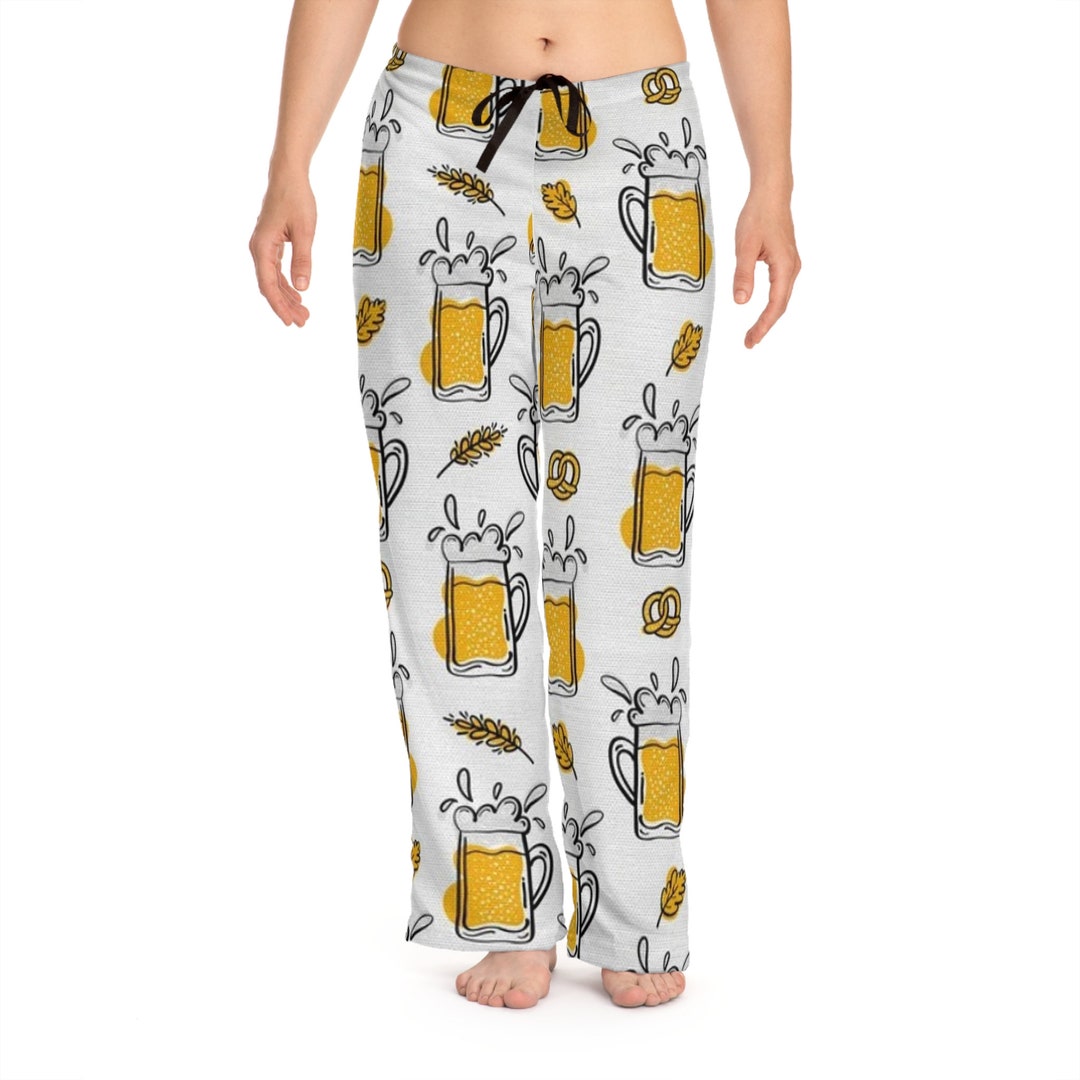 Ladies Pajama Pants Beer Glasses Beer Themed Pj Bottoms - Etsy