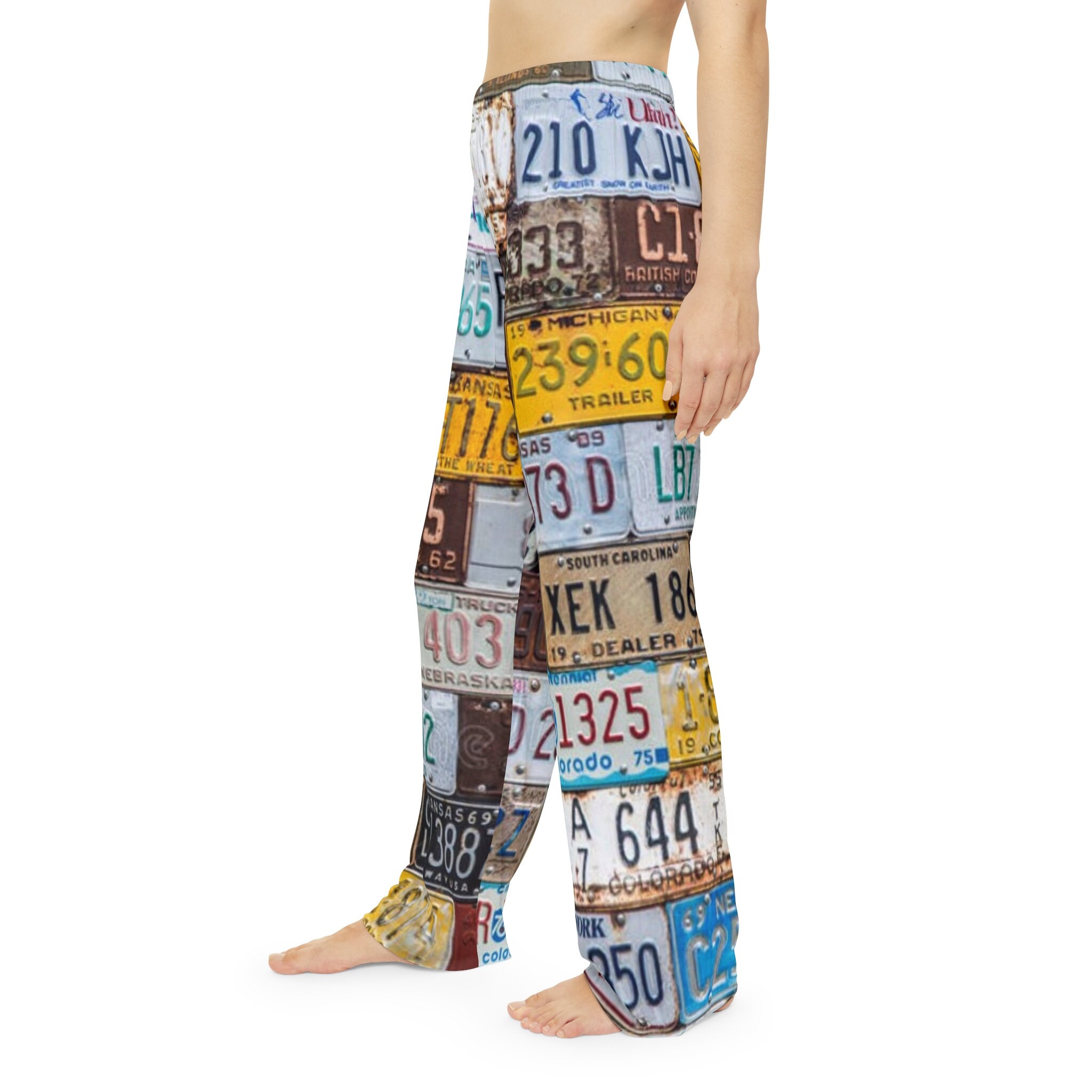 Ladies Pajama Pants License Plates, License Plate Theme Novelty Pj ...